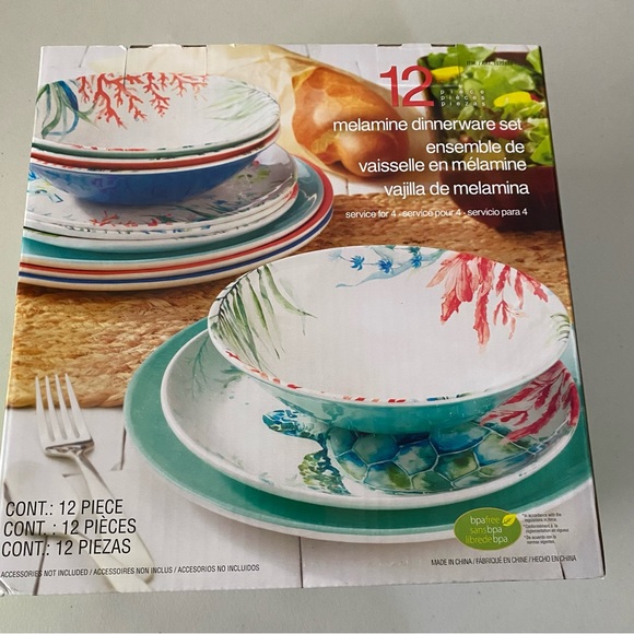 Melamine | Dining | Pandex Sealife 2piece Melamine Dinnerware Set ...